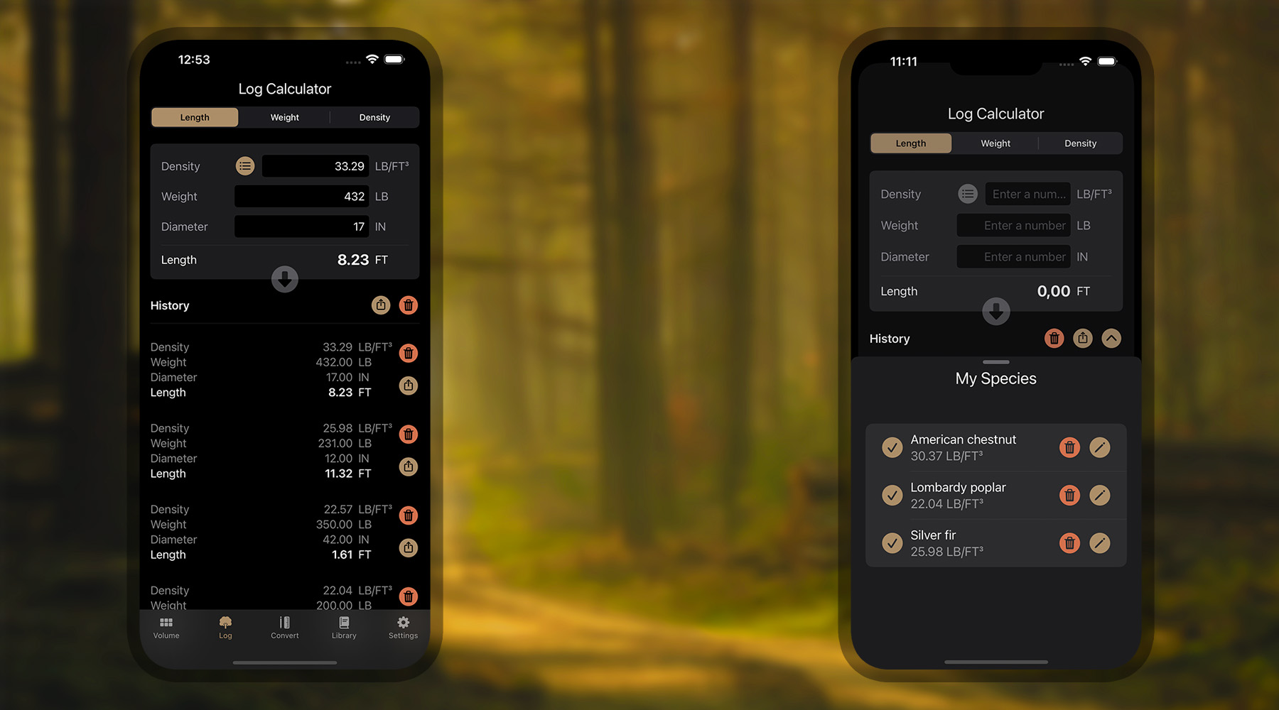 Wood Log Calculator – Wood Log Calculator iOS App Website